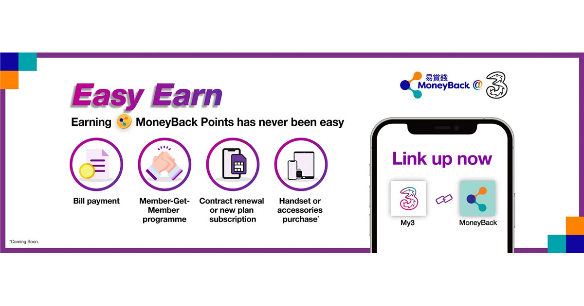 Earn Points | MoneyBack Reward Programme | 3 Hong Kong